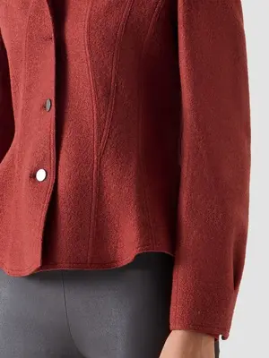 Akris Boiled Wool Short Jacket