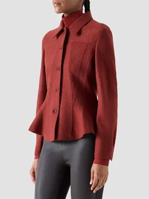 Akris Boiled Wool Short Jacket