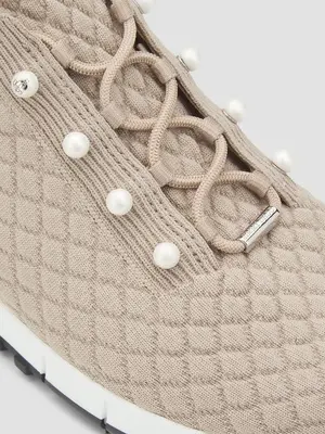 JIMMY CHOO Veles Knit Sneakers
