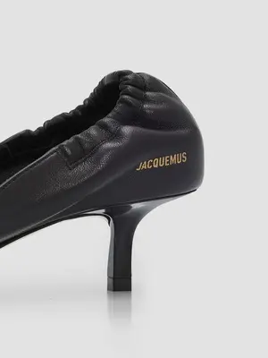 Jacquemus Les Sandales 45mm Leather Covered-heel Thong Sandals