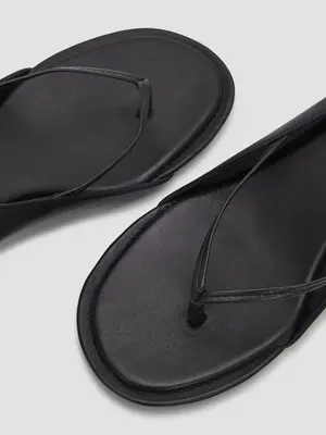 Jacquemus Les Sandales 45mm Leather Covered-heel Thong Sandals