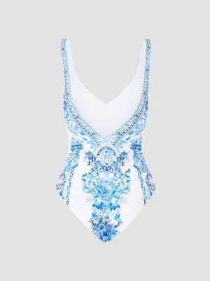 Camilla V-neck One-piece Swimsuit
