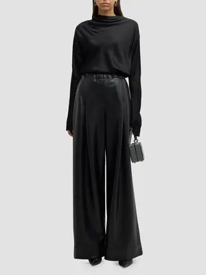 A.L.C. Georgia Cowl-neck Cutout Top