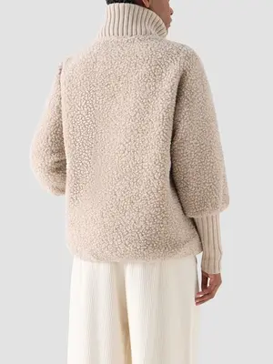 Akris Bouclé Fleece Relaxed-fit Coat