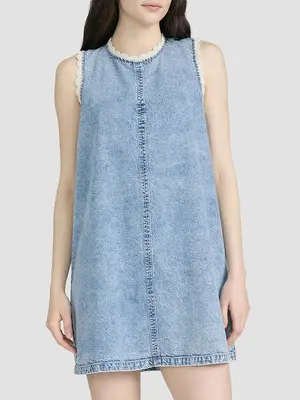 FRAME The Crochet Tide Minidress