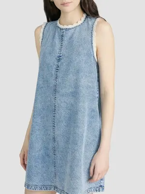 FRAME The Crochet Tide Minidress
