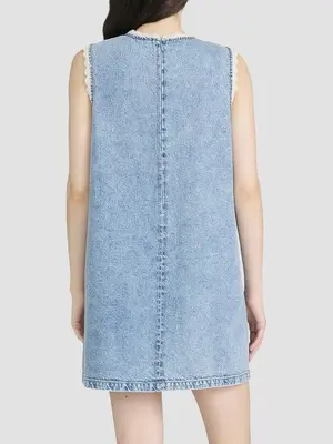 FRAME The Crochet Tide Minidress