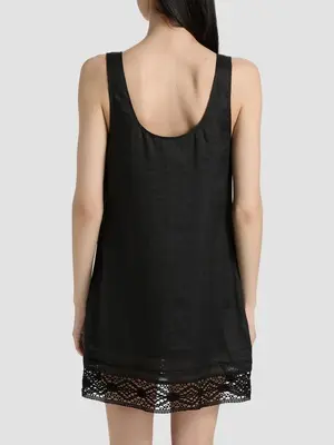 FRAME The Heirloom Lace-trim Minidress