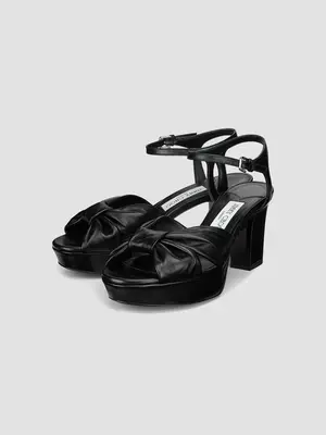 JIMMY CHOO Heloise 80mm Leather Platform Sandals