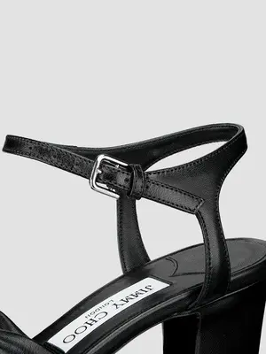 JIMMY CHOO Heloise 80mm Leather Platform Sandals