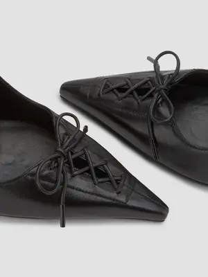JIMMY CHOO Scarlett 95mm Bow Leather Pumps - Black