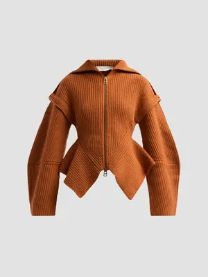 Zimmermann Valiant Utility Wool-blend Cardigan - Rust