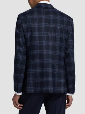 Giorgio Armani Windowpane Plaid Wool-cashmere Sport Coat