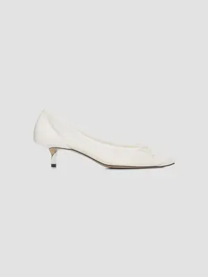 Jacquemus Tourni Leather Pumps - White