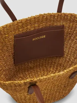 Poolside The East West Mini Straw Tote Bag