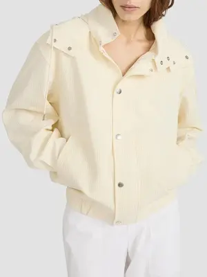 FRAME The Seersucker Track Jacket