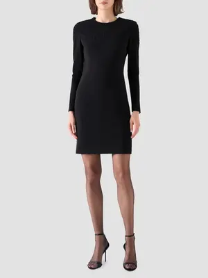 Akris Dice Pindot Embellisht Mini Dress