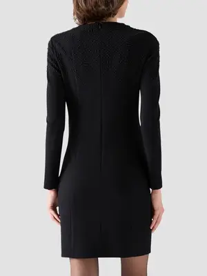 Akris Dice Pindot Embellisht Mini Dress