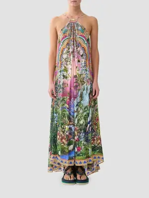 Camilla Turkish Delight Hardware-accent Maxi Dress