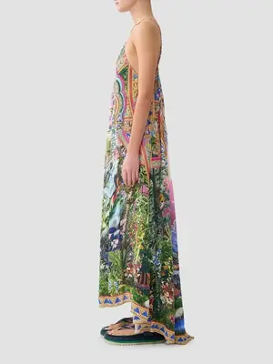 Camilla Turkish Delight Hardware-accent Maxi Dress