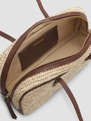 Poolside The Bowler Raffia Bag