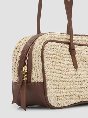 Poolside The Bowler Raffia Bag