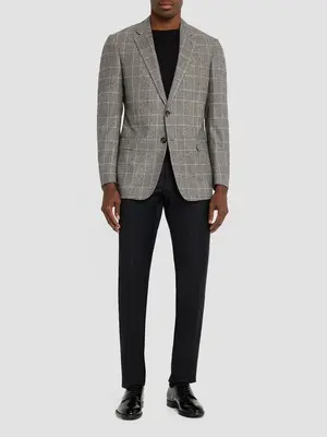 Giorgio Armani Glen Check Wool-cashmere Sport Jacket