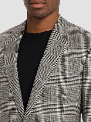 Giorgio Armani Glen Check Wool-cashmere Sport Jacket