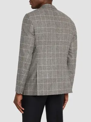 Giorgio Armani Glen Check Wool-cashmere Sport Jacket