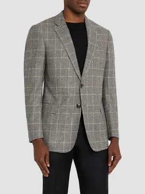 Giorgio Armani Glen Check Wool-cashmere Sport Jacket