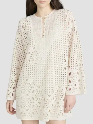 FRAME The Postcard Cotton Tunic Dress