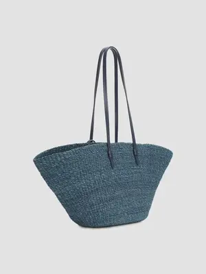 Poolside Summer 2026 The East West Charm Straw Tote Bag