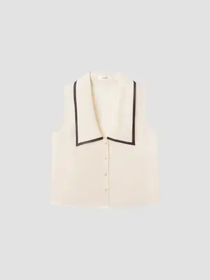 FRAME The Cabana Linen Top