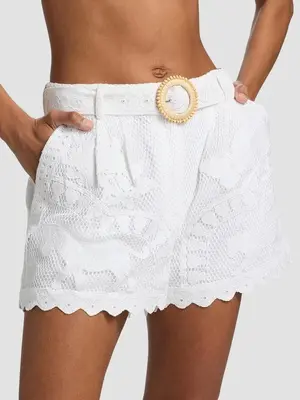 Camilla Lace Tuck Front Shorts