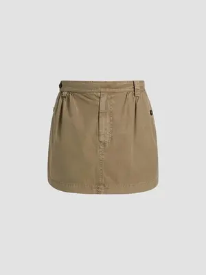 FRAME The Utility Cotton Miniskirt