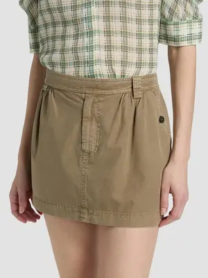 FRAME The Utility Cotton Miniskirt