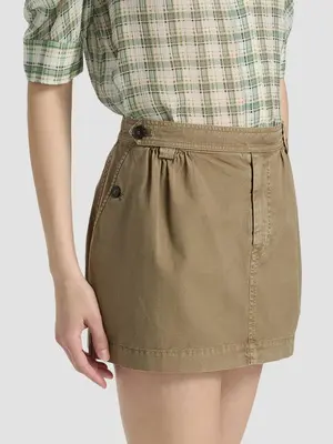 FRAME The Utility Cotton Miniskirt