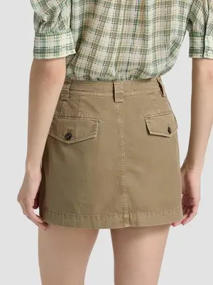 FRAME The Utility Cotton Miniskirt