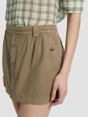 FRAME The Utility Cotton Miniskirt