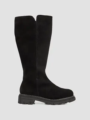 La Canadienne Dimitri Suede & Shearling Knee-high Boots