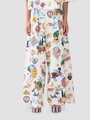 Camilla Kapadokya Kitsch Tuck Front Pants - Multi