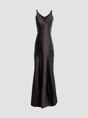 Dress The Population Shirley Seamed Satin Gown
