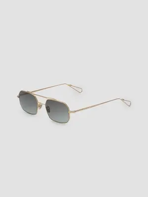 AHLEM Clovis 52mm Rectangular Sunglasses - Champagne