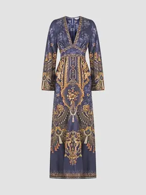 Camilla Printed Column Maxi Dress