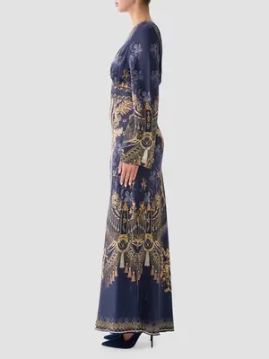 Camilla Printed Column Maxi Dress