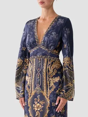 Camilla Printed Column Maxi Dress