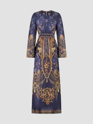 Camilla Printed Column Maxi Dress
