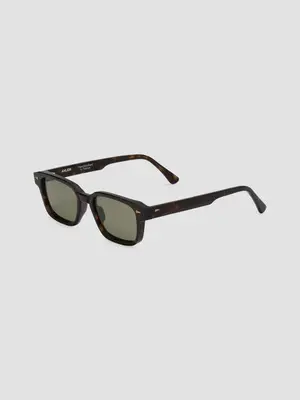 AHLEM Rive Gauche 51mm Square Sunglasses - Dark Turtle