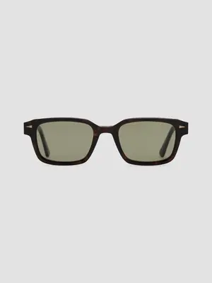 AHLEM Rive Gauche 51mm Square Sunglasses - Dark Turtle