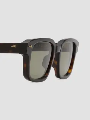AHLEM Rive Gauche 51mm Square Sunglasses - Dark Turtle